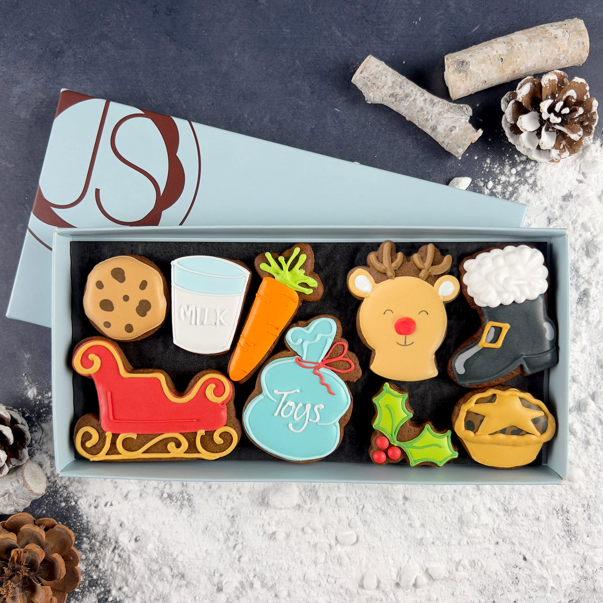 The Night Before Christmas Deluxe Biscuit Box – Juliet Stallwood Cakes ...