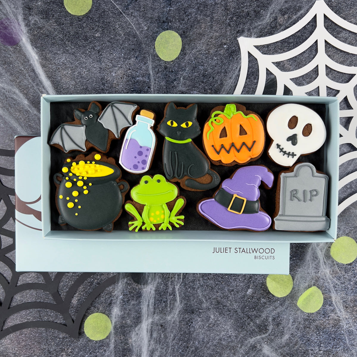 Hocus Pocus Deluxe Biscuit Box – Juliet Stallwood Cakes & Biscuits