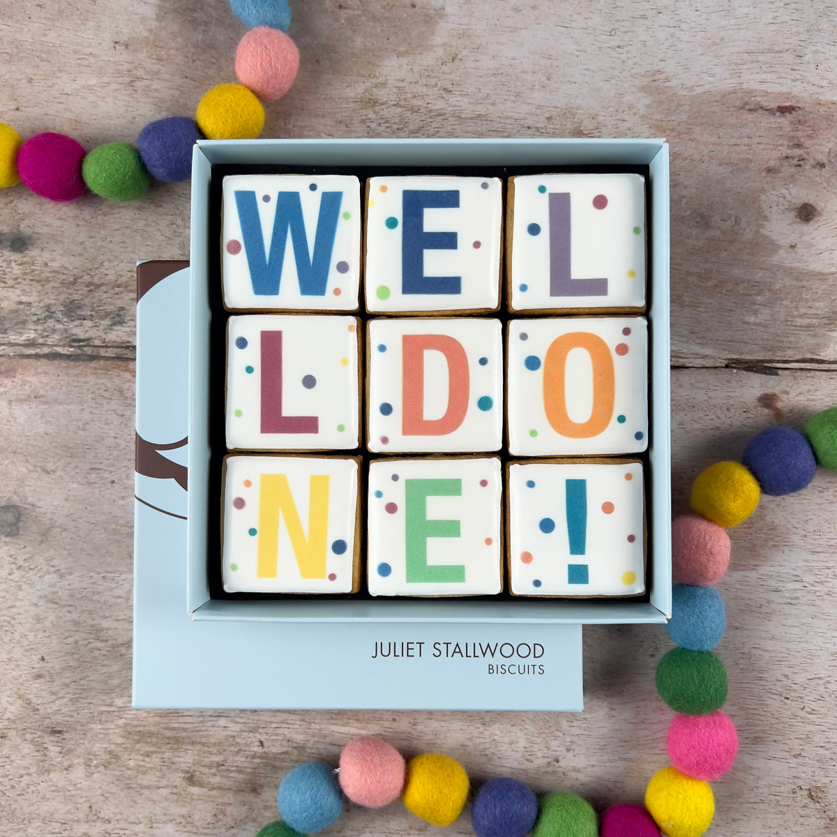 Well Done Biscuit Box – Juliet Stallwood Cakes & Biscuits