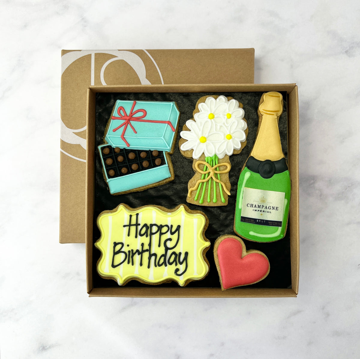 Celebration Biscuit Box – Juliet Stallwood Cakes & Biscuits